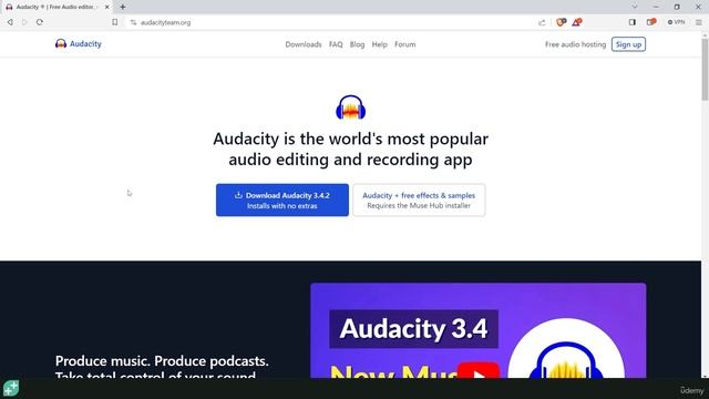 3. Installing Audacity