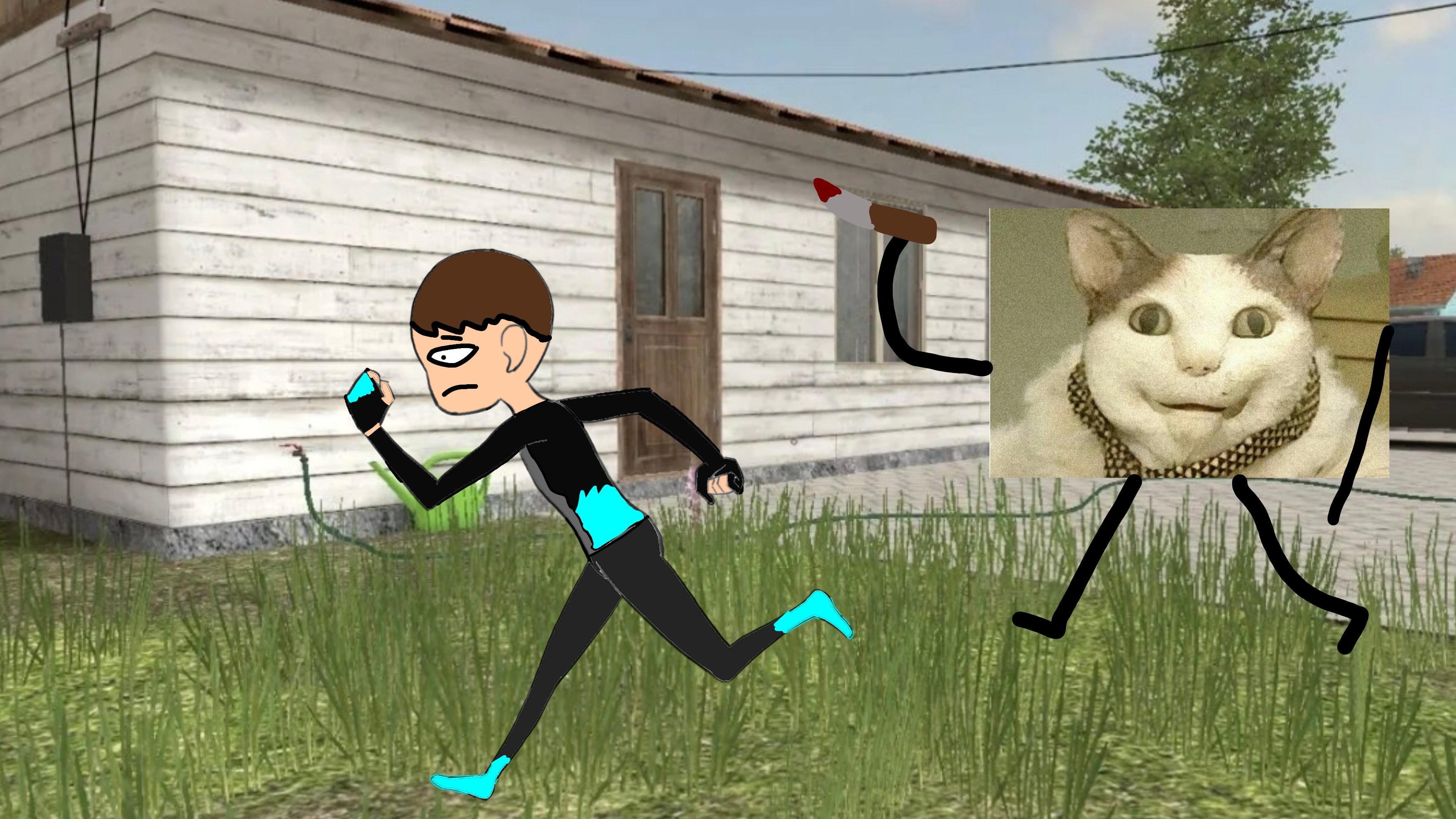 бу испугался  хочет меня убить