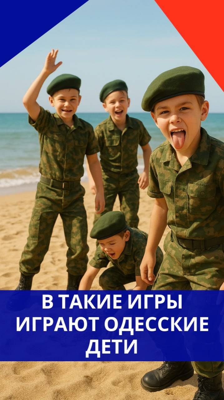 Вот такие теперь игры у детей в Одессе. Посмотрите, как повлиял режим Зеленского на психику малышей