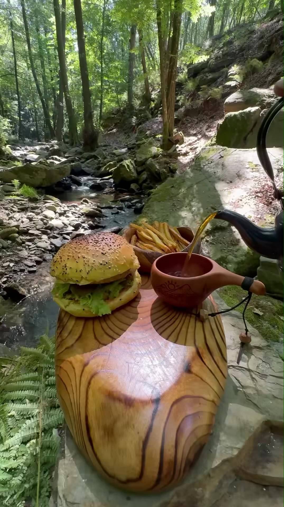 Приготовление куриного бургера🍔