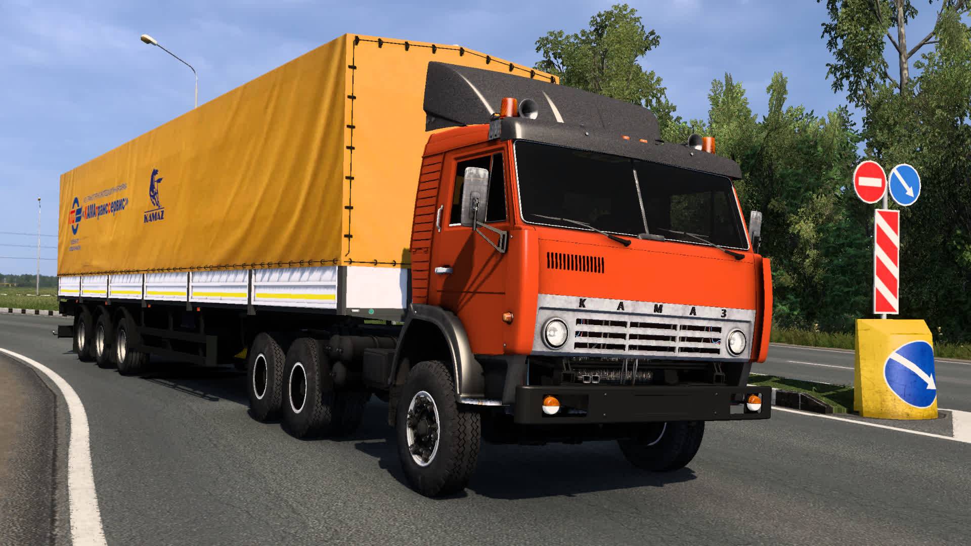 ETS 2 1.55 / КАМАЗ 5410 / Русская сборка.