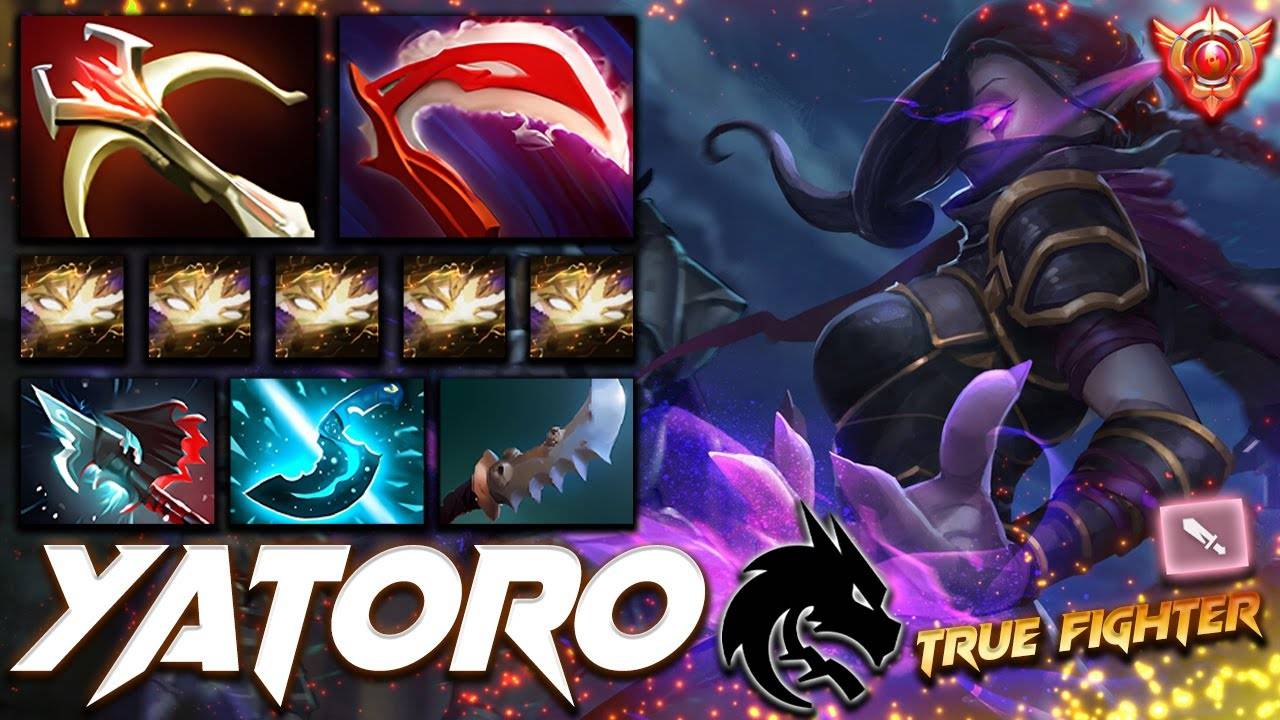Керри Тим Спирит Яторо разрывает на Ланае.Team Spirit Yatoro Templar Assassin TRUE FIGHTER.