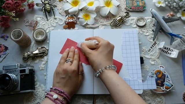 🌍Travel Journaling ✈️Turkey Vacation at Sea 🇹🇷| Travel Scrapbooking ASMR