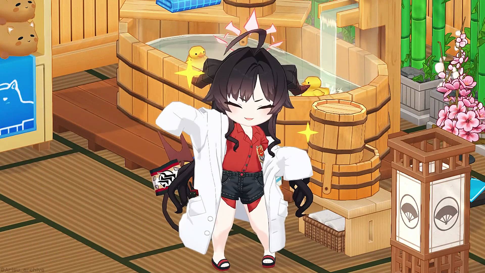 ♨️온천 광인 「카스미」 SD 캐릭터 모션!