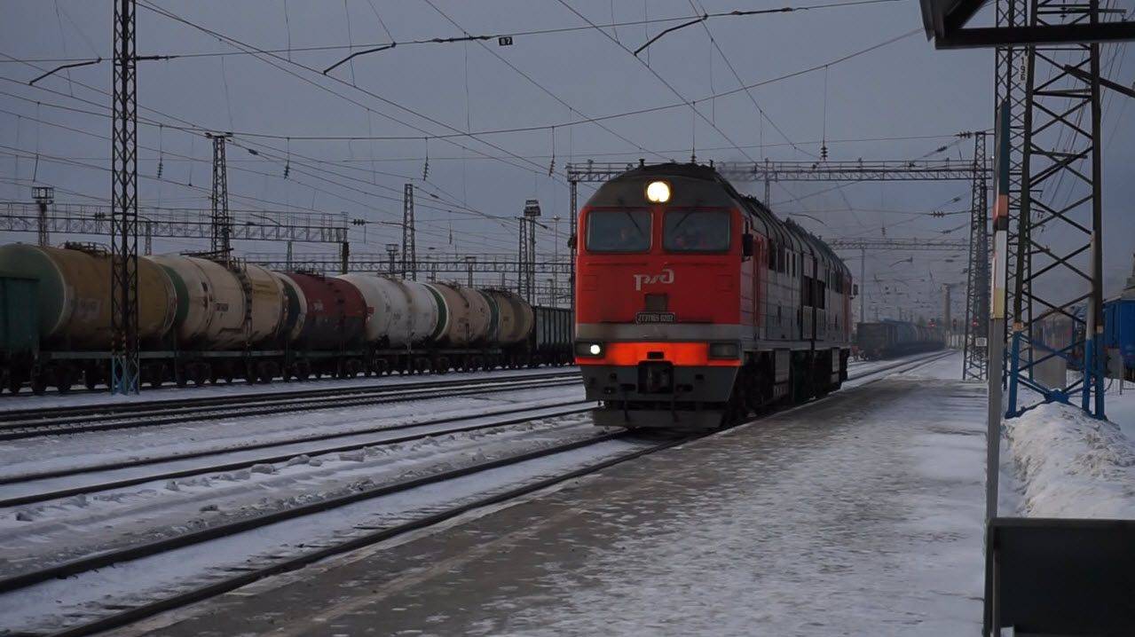 Тепловоз 2ТЭ116У-0202. Резервом.