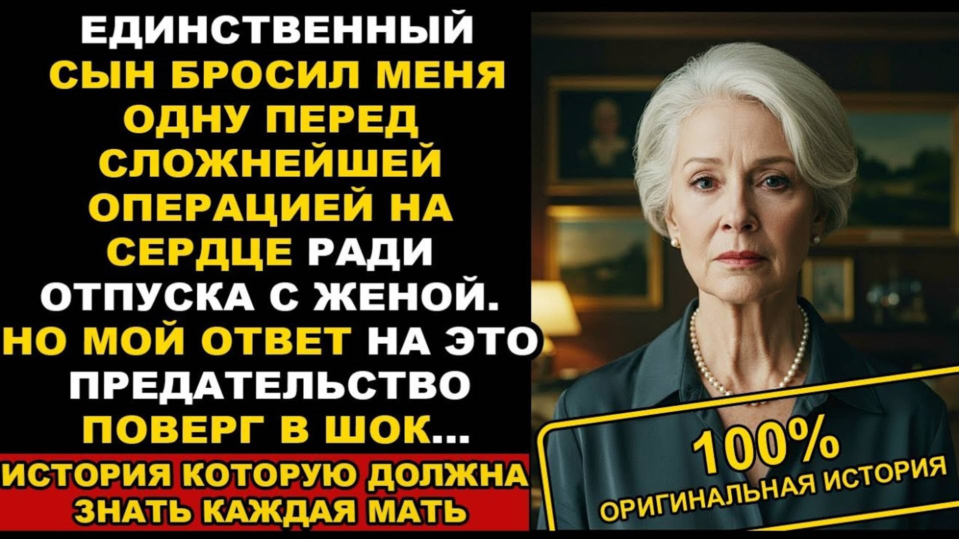 Мой сын проигнорировал мою операцию на сердце и уехал в отпуск со своей женой . Жизненный рассказ