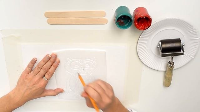 Урок 02  Сова  Гравюра