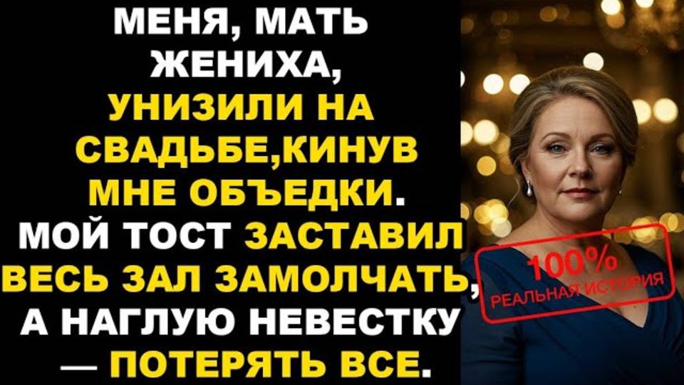 Я подарила сыну квартиру, а на свадьбе меня накормили объедками.  Рассказ из жизни