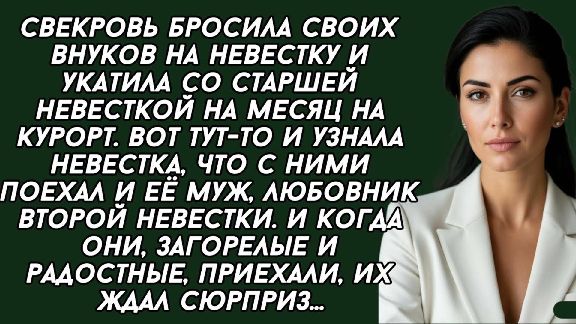 Свекровь с невесткой бросили на меня своих детей, и укатили на курорт,. Жизненный рассказ