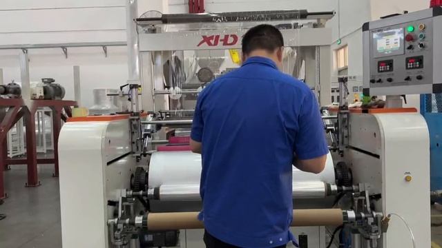 Линия производства стретч-пленки XHD-55-75-1250 полуавтомат (обзорное видео от завода №2)