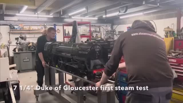 7 1-4” gauge Duke of Gloucester Steam Test