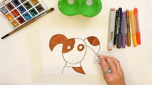 Урок 01  Портрет собаки