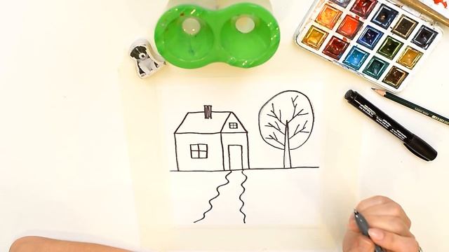 Урок 12  Акварельный этюд