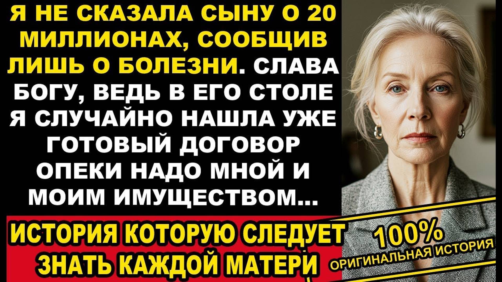 Когда я заболела, я не сказала сыну, что продала свою компанию за 20 Миллионов. Жизненный рассказ