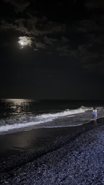 Крым, Ялта, Ночное море 4 сентября 2025г