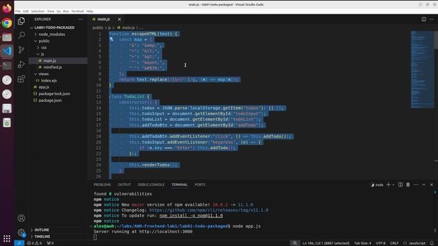 Minified Code