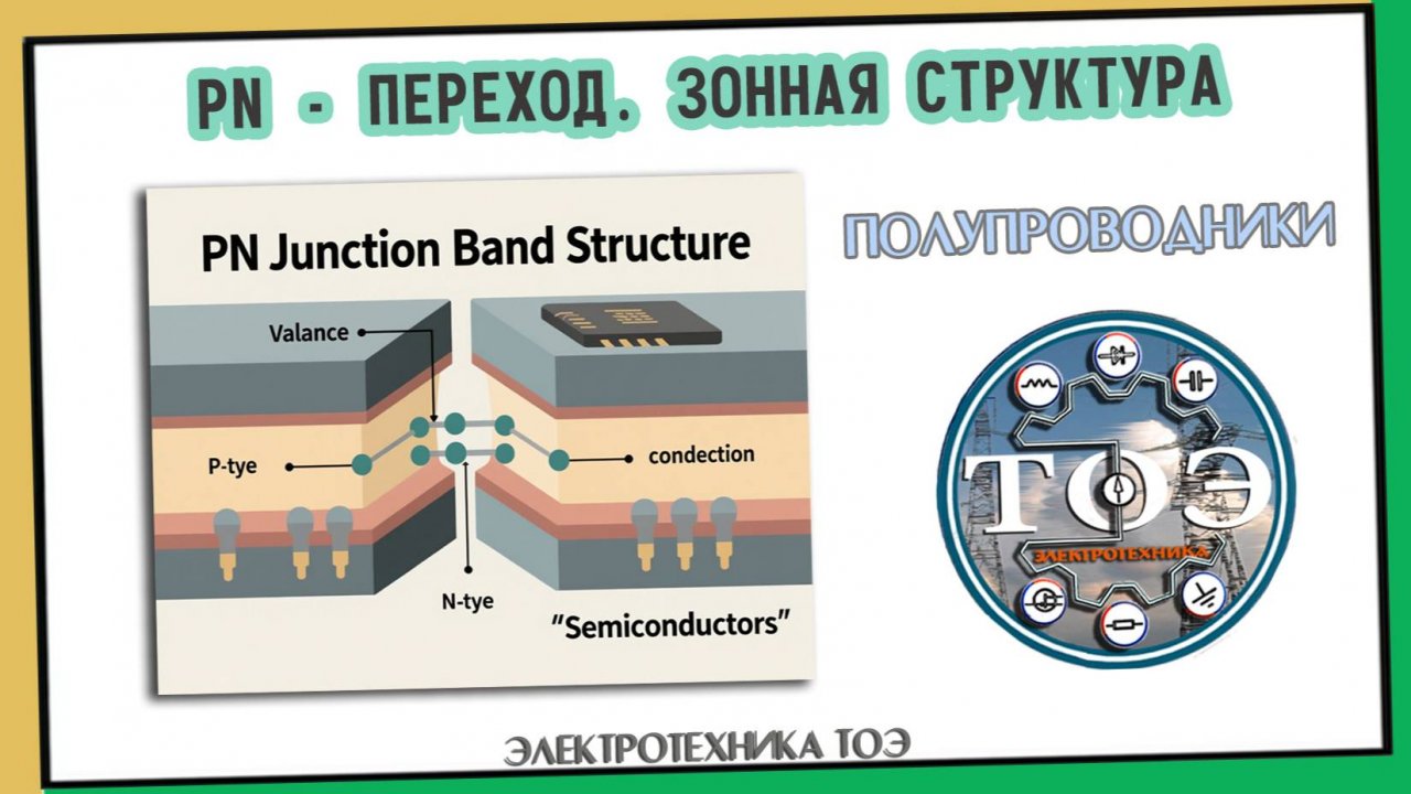 PN - переход.  Зонная структура pn перехода