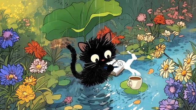 lofi-hofi. The difference between winning and losing  🌧️🐈☕📖 Chill Study by Finik. relaxing beats