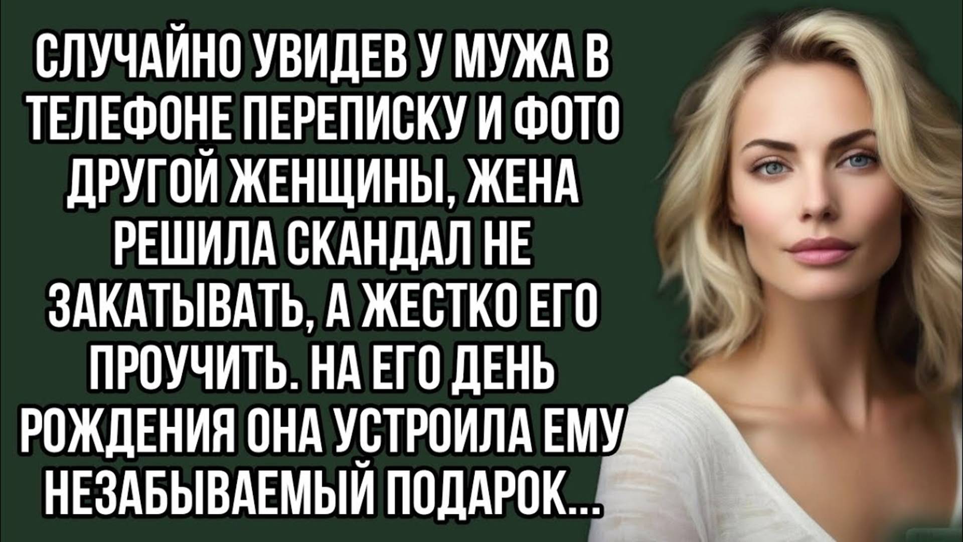Случайно увидев у мужа в телефоне переписку и фото другой женщины. Жизненный рассказ
