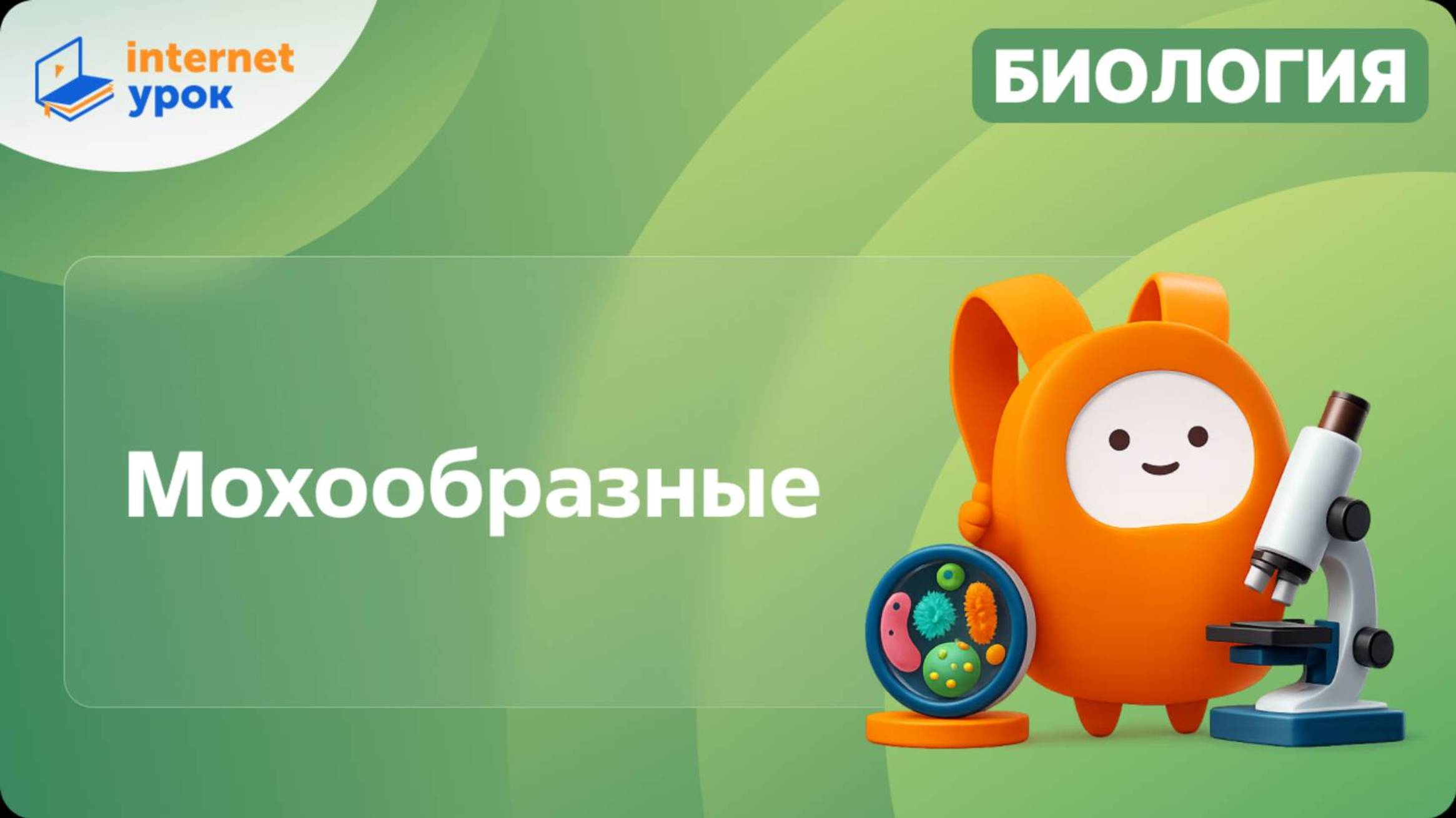 Мохообразные. Видеоурок по биологии 5 класс