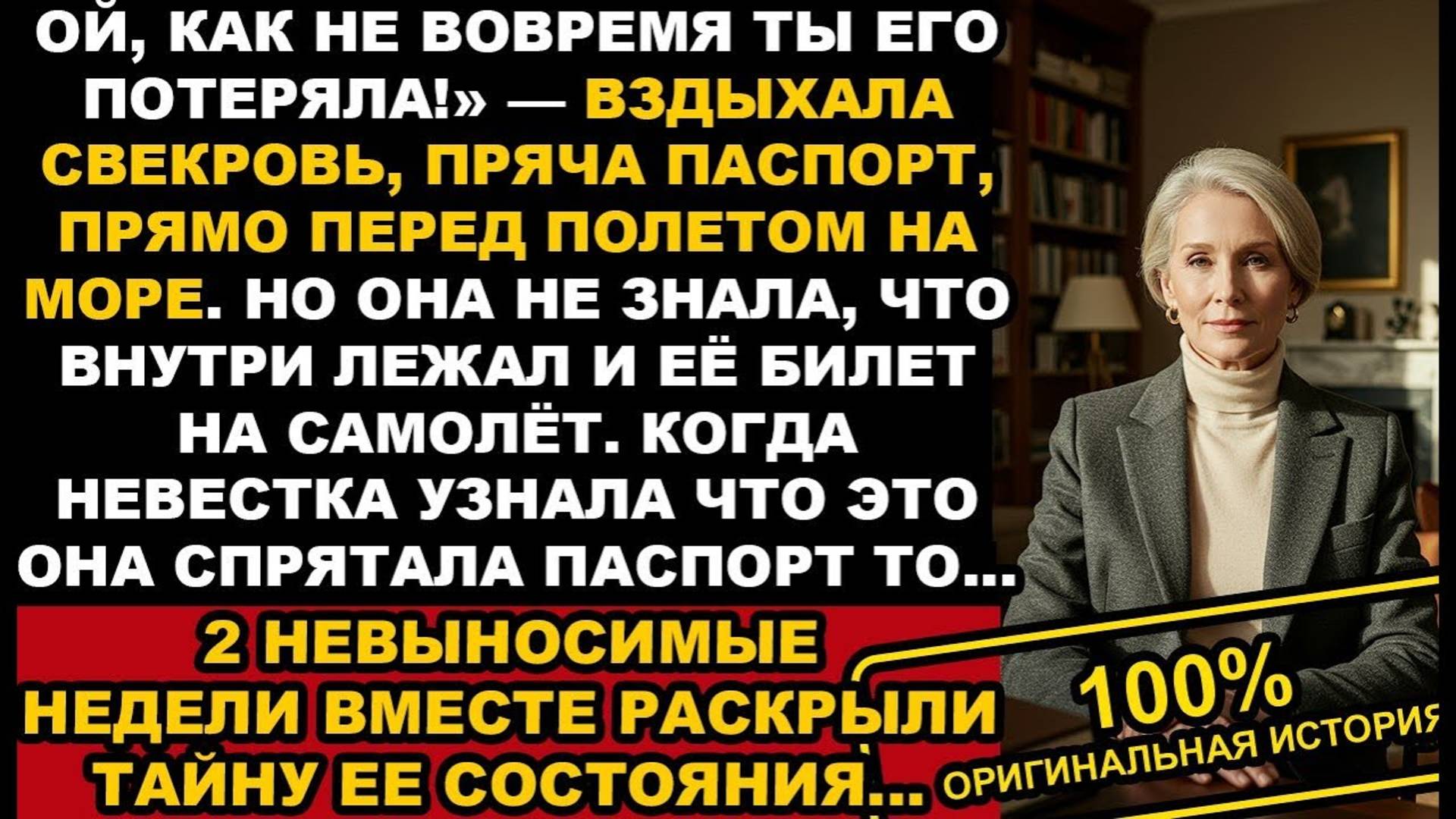 Свекровь спрятала паспорт невестки, чтобы поехать на море с сыном,. Жизненная история