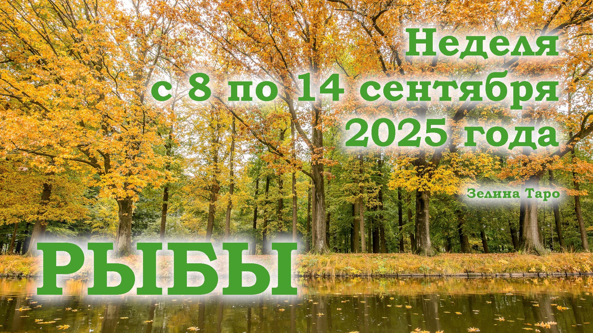 РЫБЫ | ТАРО прогноз на неделю с 8 по 14 сентября 2025 года