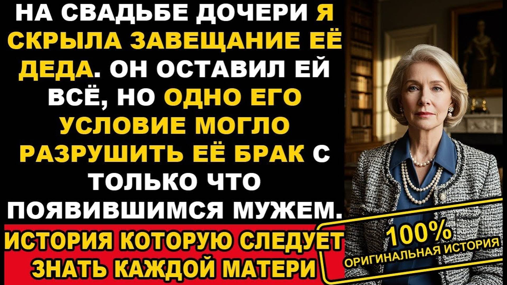СКРЫЛА ОТ ДОЧЕРИ ЗАВЕЩАНИЕ ДЕДА, ЧТОБЫ СПАСТИ ЕЁ БРАК. . Жизненная история