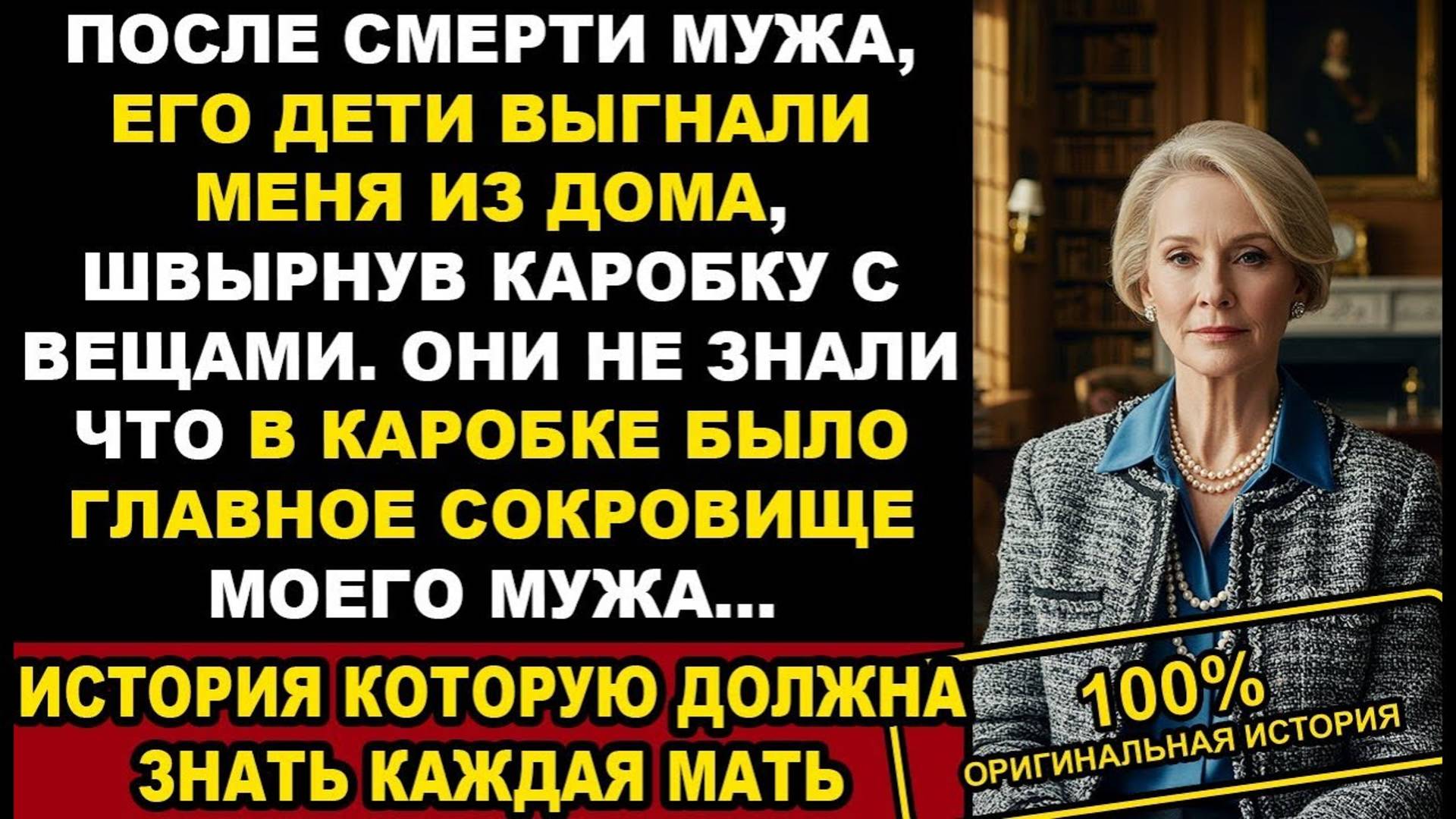 После смерти мужа, его дети выгнали меня из дома, швырнув коробку с вещами. . Жизненная история
