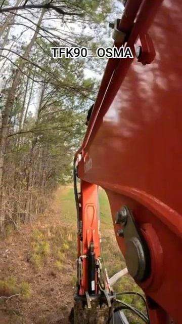 🔵 TFK90 Мульчер лесной  @osmaforestryequipment  на мини-экскаваторе Kubota U55-5