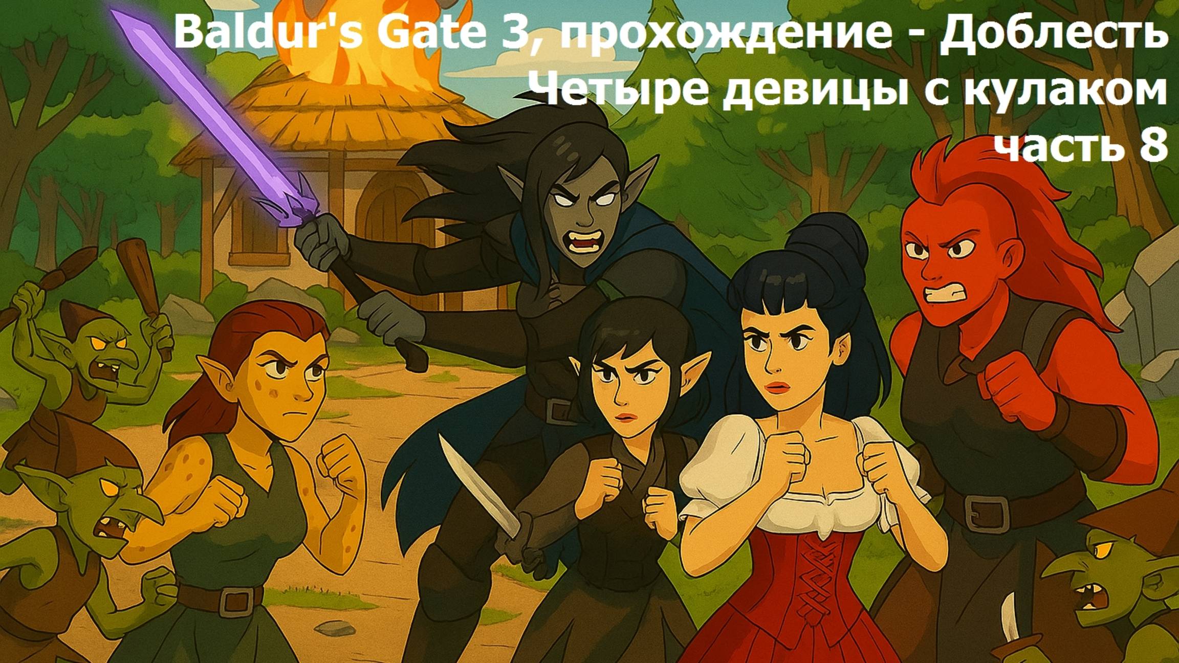 Baldur's Gate 3, прохождение - Доблесть. Четыре девицы с кулаком, часть 8