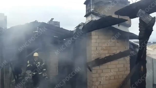 Пожар посёлок Малиновка, Калининградская область.