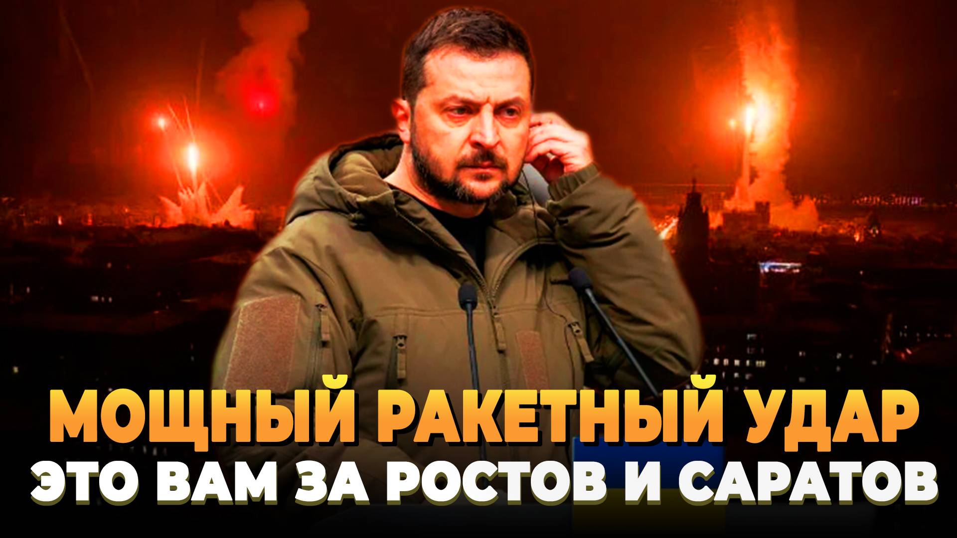 Мощный ракетный удар по Украине - Это вам за Ростов и Саратов