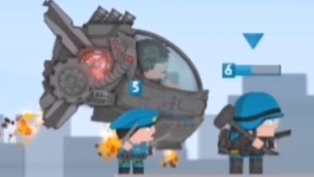 Бастер против злодея Фредерико в Clone Armies.