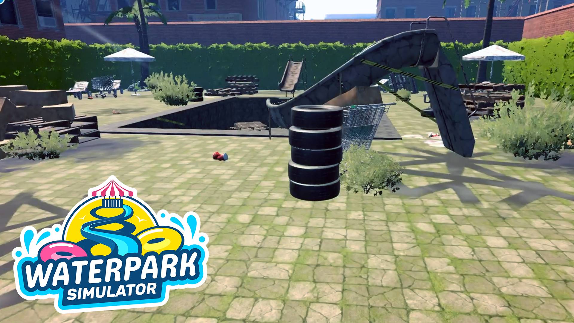 Новая зона и бассейны - Waterpark Simulator #4