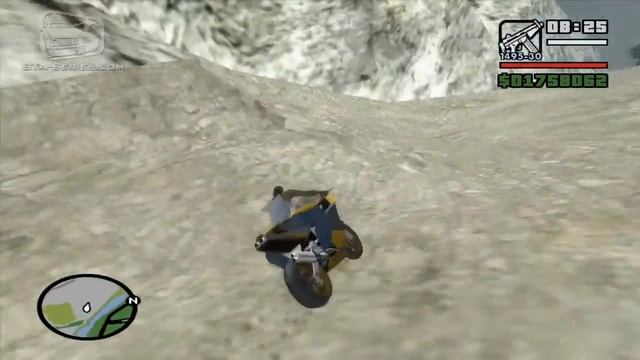 GTA San Andreas - Walkthrough - Unique Stunt Jump #38 - Mount Chiliad (Whetstone)
