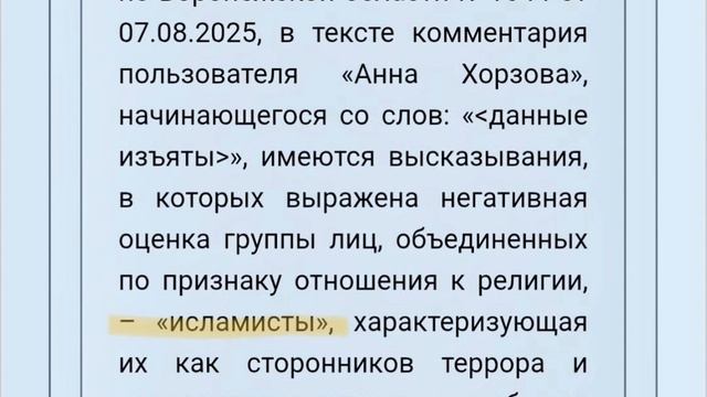 В Воронежской области человека посадили за ненависть к исламистам