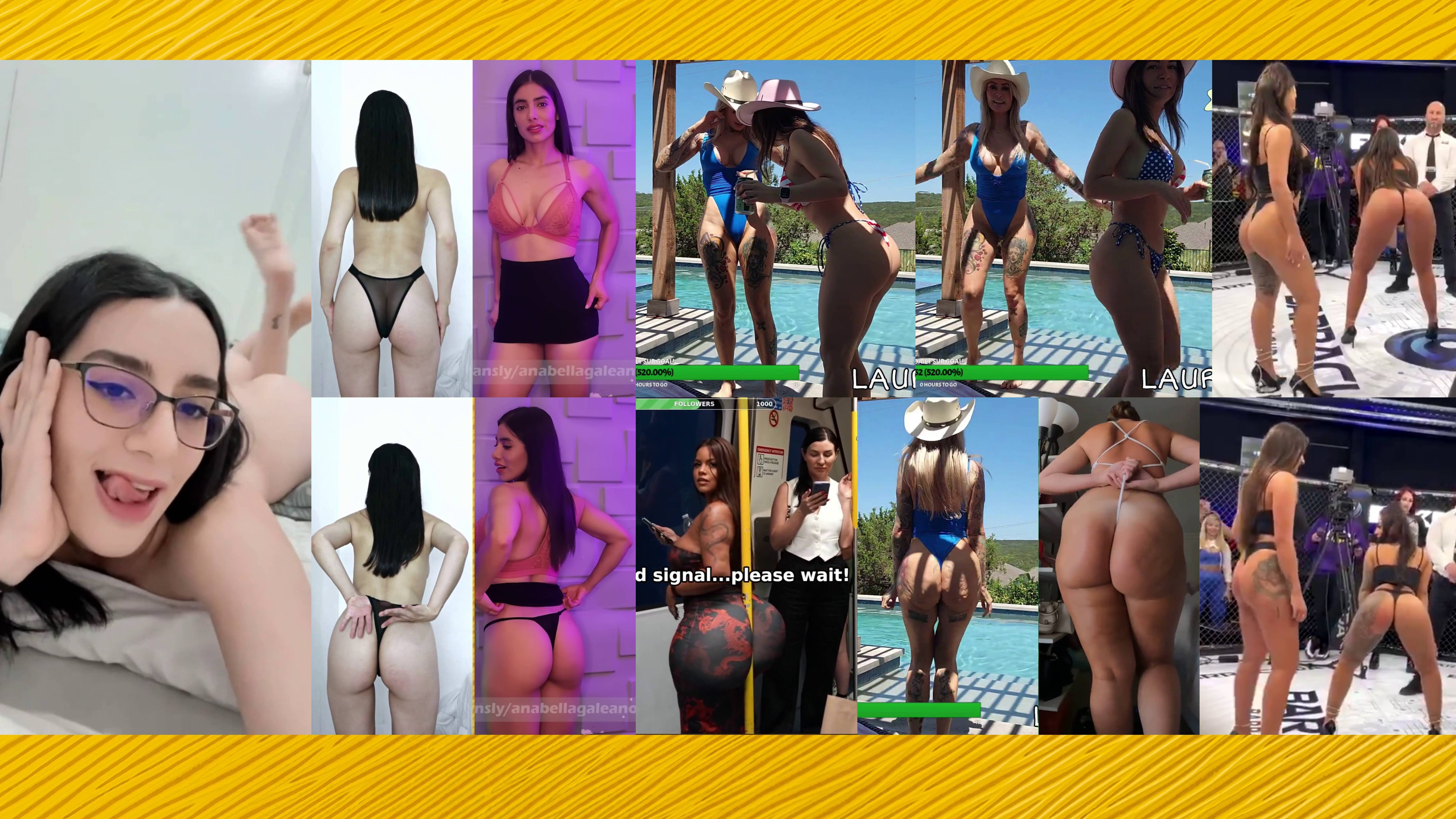 Ass compilation - Big bank tiktok challenge ❤️ClipchampGirls 2025
