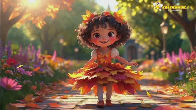 ЛИСТОЧКИ ТАНЦУЮТ (осенняя песенка для малышей)