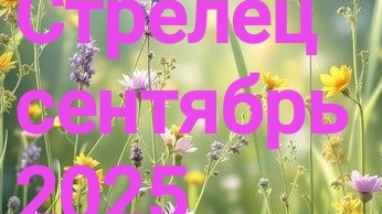 Стрелец. Сентябрь 2025 год. 🍁🍁🍁