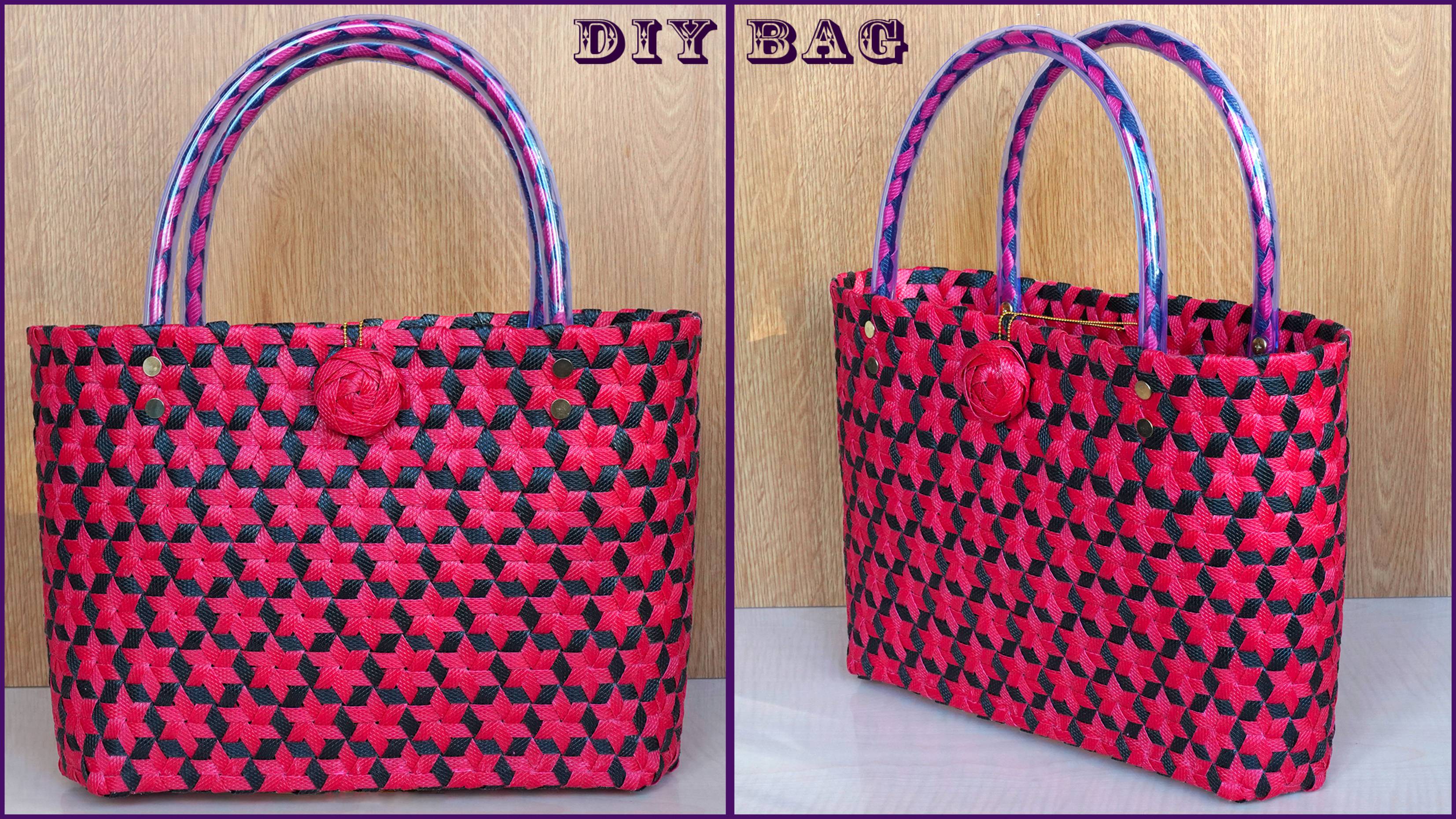 Сумка звездочками из стреппинг ленты своими руками. Часть 1.