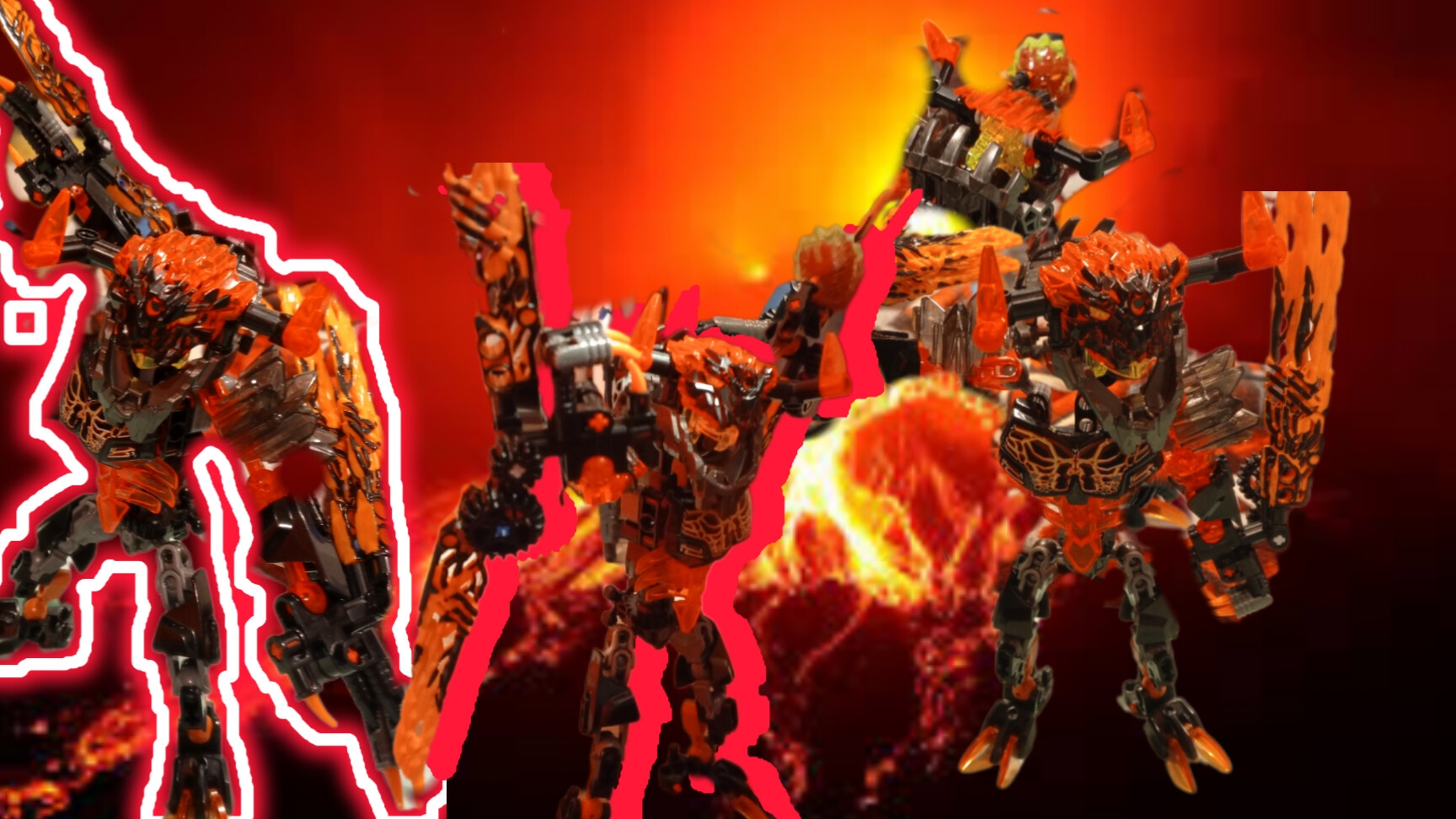 Обзор на набор лего бионикл монстр огня.