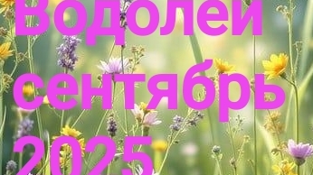 Водолей. Сентябрь 2025 год. 🍁🍁🍁