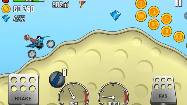О том, как накопить на новую машину в Hill Climb Racing.