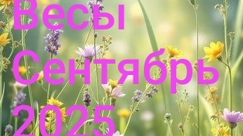 Весы. Сентябрь 2025 год. 🍁🍁🍁