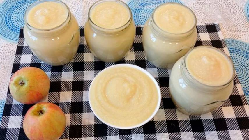 Самое Вкусное ЯБЛОЧНОЕ ПЮРЕ СО СГУЩЕНКОЙ