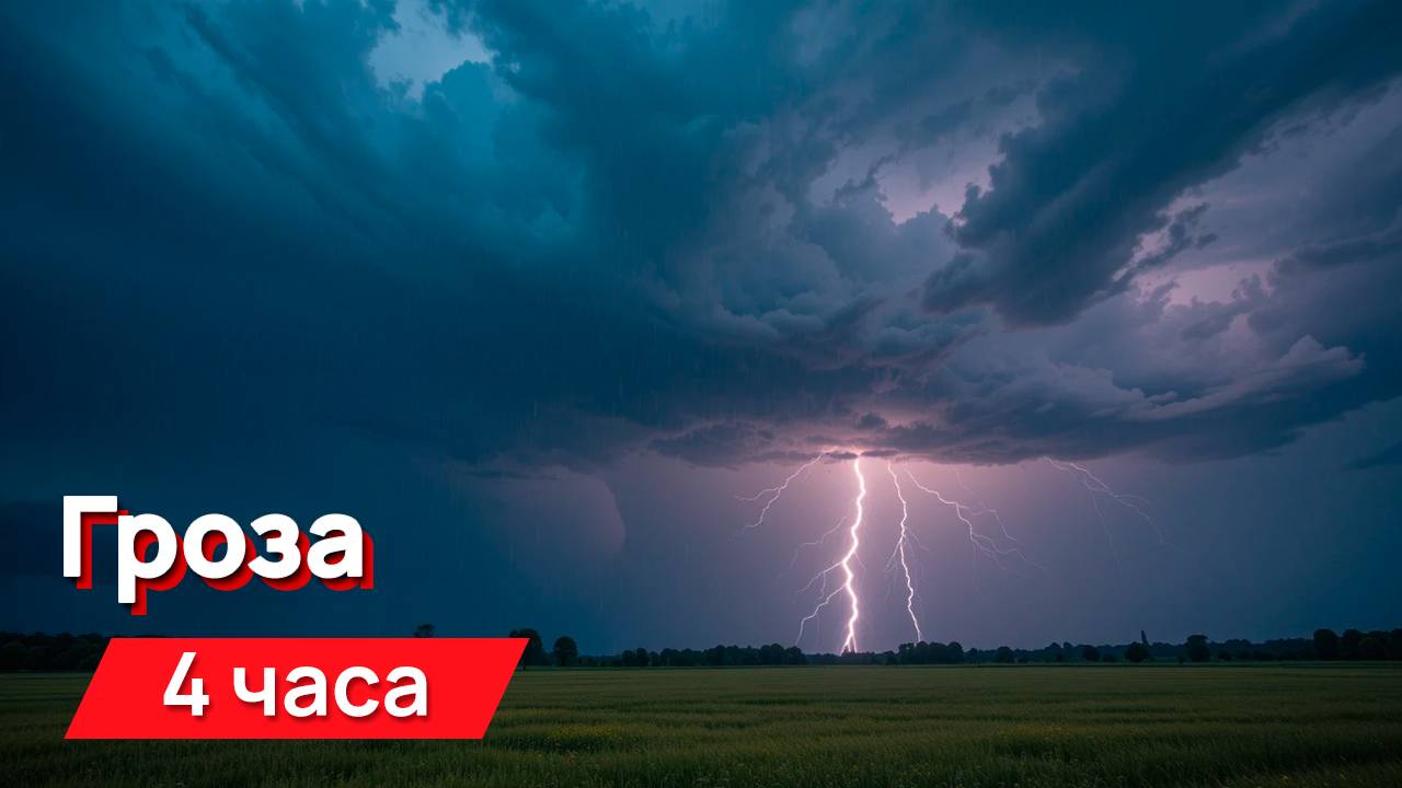 Звуки для соседей - гроза, глухая, раскатистая