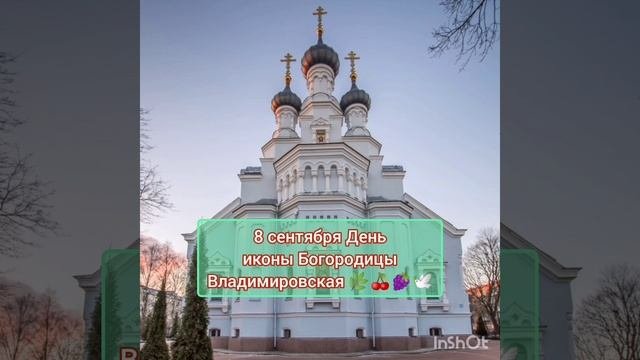 ☦️🙏 8 сентября День иконы Пресвятой Богородице «Владимирская» 🌿🍒🍇🕊️