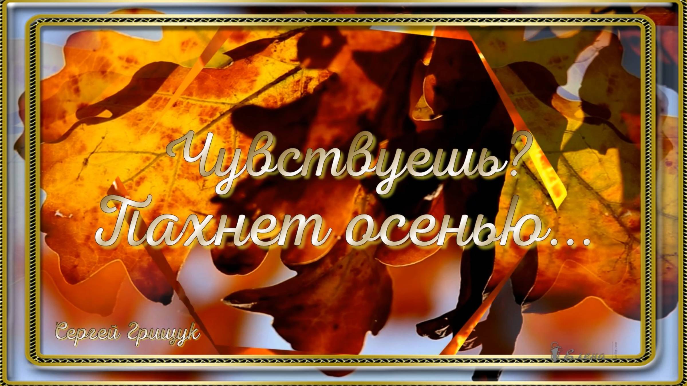 Чувствуешь?    Пахнет осенью*