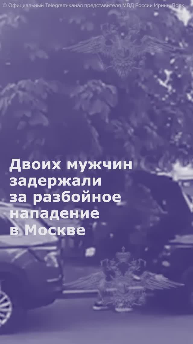 Двоих мужчин задержали за разбойное нападение в Москве