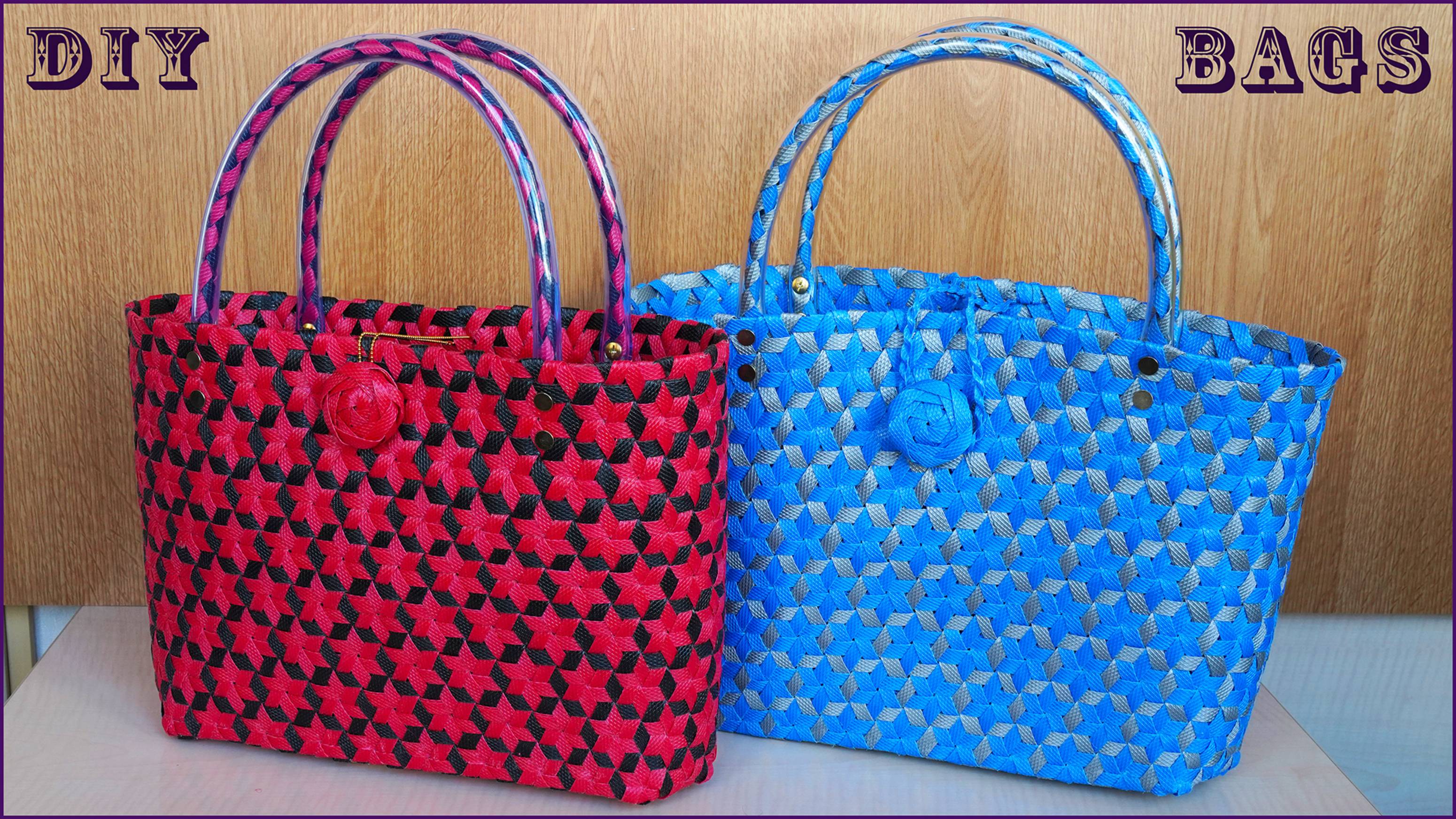 Сумка звездочками из стреппинг ленты своими руками. Часть 2.
